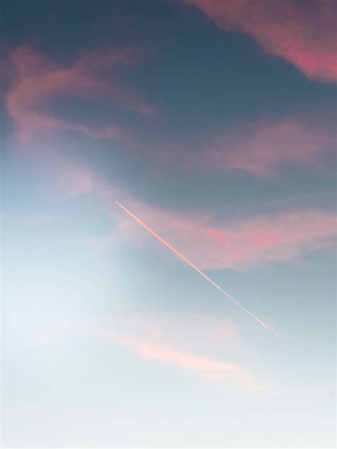 Download Pastel Orange Aesthetic Clouds Wallpaper