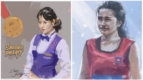 «ស្នាដៃគំនូររបស់និស្សិតមុខជំនាញវិចិត្រកម្មនៅរាជបណ្ឌិត្យសភាកម្ពុជា សារព័ត៌មាន នគរវត្ត