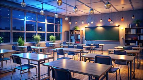 Inspiring Modern Classroom Design A 3d Rendered Interior Showcasing Engaging Learning Spaces