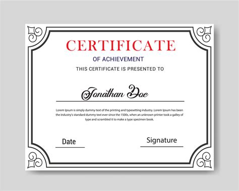 Professional Certificate Templatecollegediploma Certificate Template