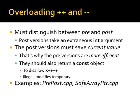 Ppt Operator Overloading Powerpoint Presentation Free Download Id3484967