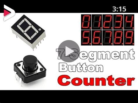 Segment display counter with push button Arduino Tutorial دیدئو dideo