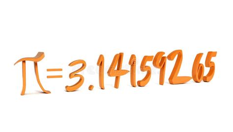 Pi Number With His Value Stock Illustration Illustration Of Constant