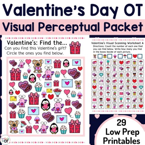 Valentines Day Ot And Visual Perceptual Worksheets Made By Teachers
