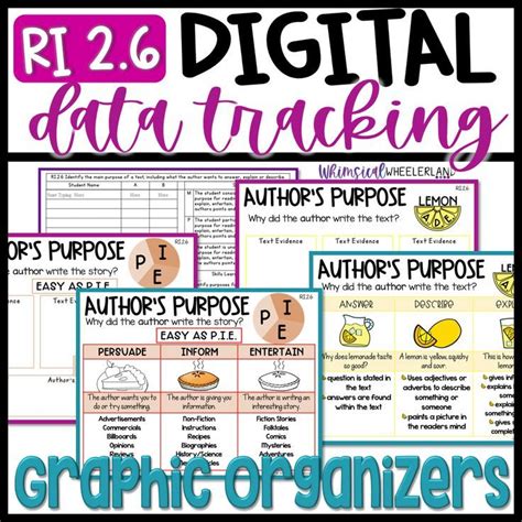 Authors Purpose Digital Graphic Organizers And Standards Data Collection Ri26 Authors