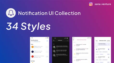 Notification Ui Page Styles For Mobile App Design Figma
