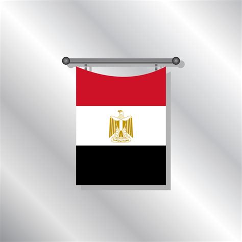 Illustration Of Egypt Flag Template 13370496 Vector Art At Vecteezy