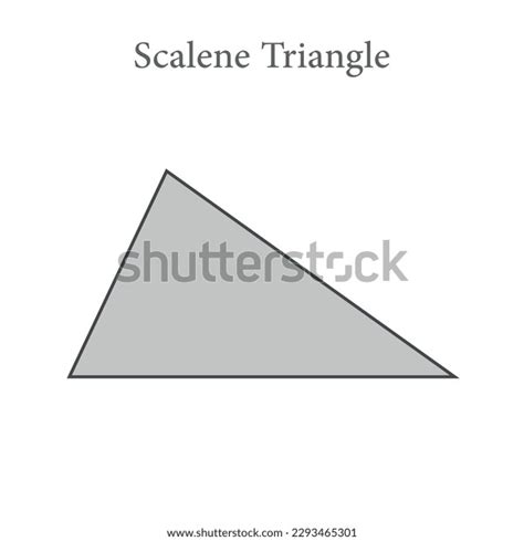 Scalene Triangle Shape Geometry Mathematics Resources Stock Vector