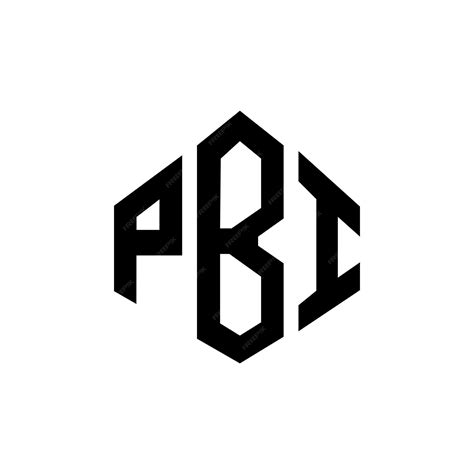 Premium Vector Pbi Letter Logo Design With Polygon Shape Pbi Polygon
