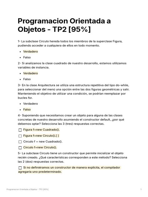 Programacion Orientada A Objetos Tp2 95 Pdf Herencia
