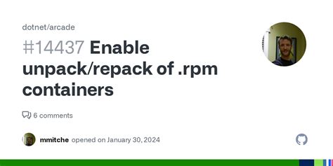 Enable Unpackrepack Of Rpm Containers · Issue 14437 · Dotnetarcade