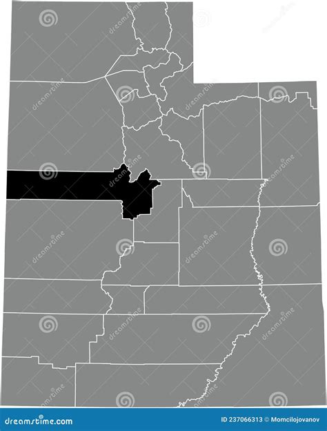 Location Map Of The Juab County Of Utah Usa Stock Vector Illustration Of Direction Insignia