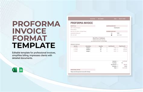 Free Proforma Templates In Excel To Download