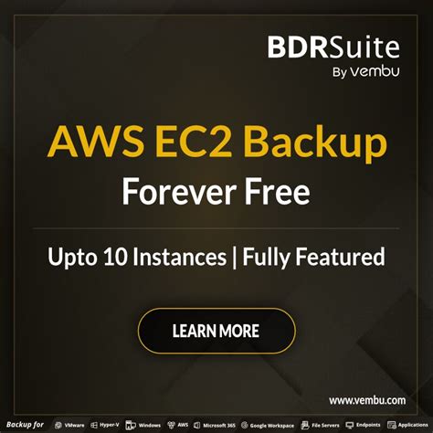 Vembu Technologies On Linkedin Aws Backup Dataprotection