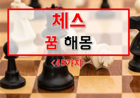 체스 꿈 해몽 45가지 의미 총정리 Helpful Information