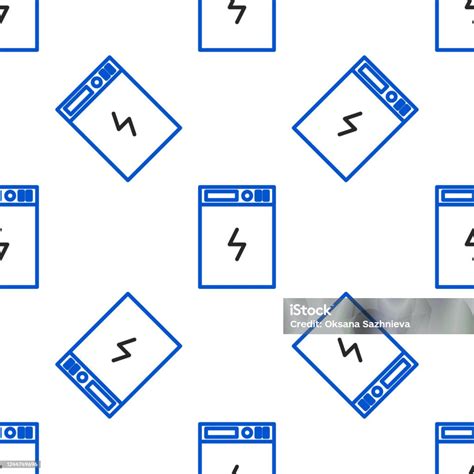 라인 파워 뱅크 아이콘 흰색 배경에 원활한 패턴을 격리 휴대용 충전 장치 컬러풀한 아웃라인 컨셉 벡터 배터리 전원에 대한 스톡 벡터 아트 및 기타 이미지 Istock