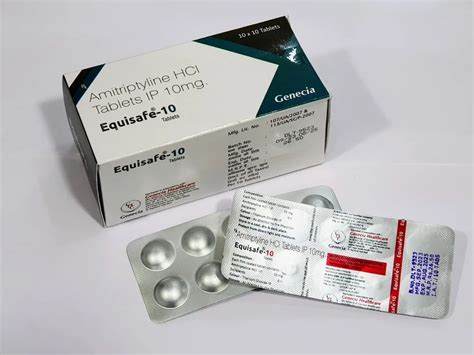 Amitriptyline Hcl 10 Mg Tablets At Rs 26 76 Stripe Elavil In Mohali Id 2850947674097