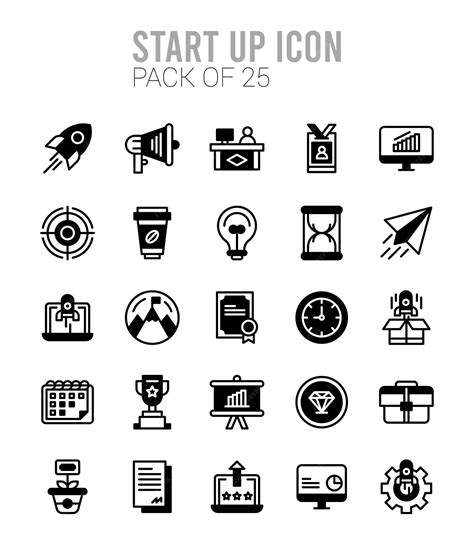 Premium Vector 25 Start Up Lineal Fill Icons Pack Vector Illustration