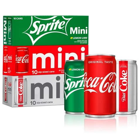 Coca Cola Mini Cans 75oz 30pk Small Soda Can Pack For Refreshing