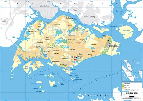 Singapore Map Road Worldometer