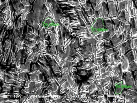 sem image of continuous current fig 4 sem iamge of pulsed current