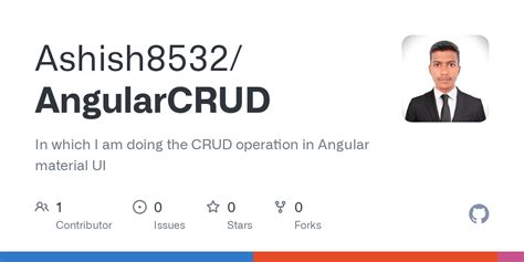 GitHub Ashish AngularCRUD In Which I Am Doing The CRUD Operation In Angular Material UI