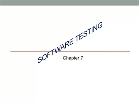 Software Testing PPT