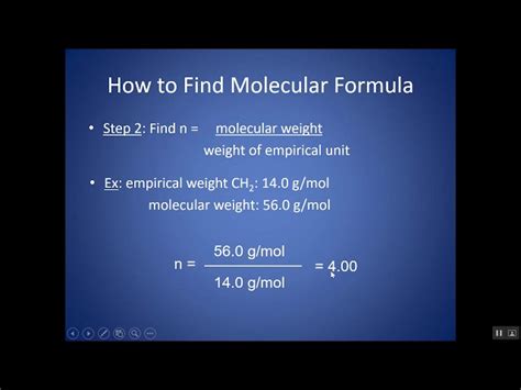 How To Find Molecular Formula