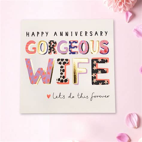 Wife Anniversary Cards The Celebration Store