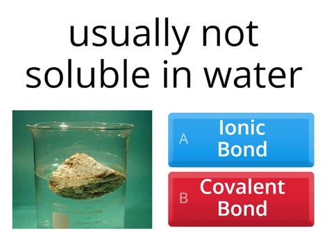Ionic And Covalent Bonds Quiz