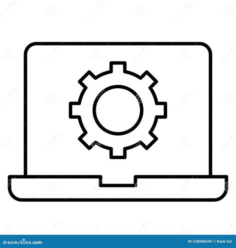 system configuration isolated vector icon which can easily modify or edit stock vector