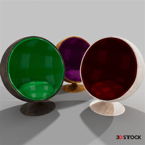Cylindrical Chair 3d Stock 3d Models For Professionals