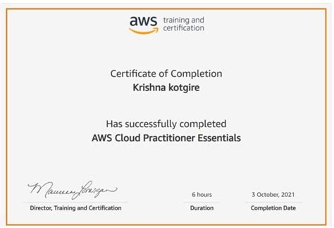 Krishna Kotgire On Linkedin Heyall I Completed Aws Cloud Essential