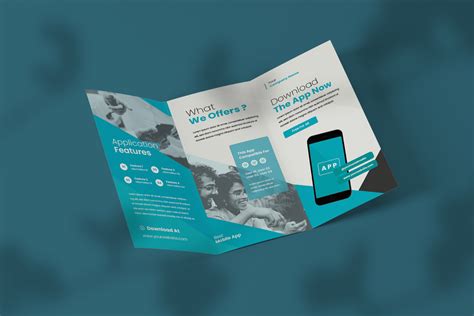 Mobile App Trifold Brochure Graphic By Vuniratemplate · Creative Fabrica