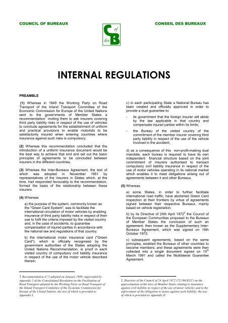 Internal Regulations