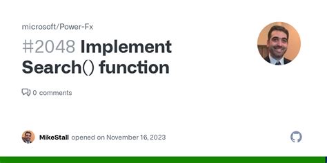 Implement Search Function · Issue 2048 · Microsoftpower Fx · Github