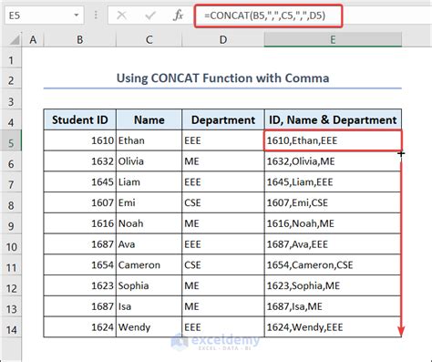 How To Use The Concat Function In Excel 7 Examples Exceldemy