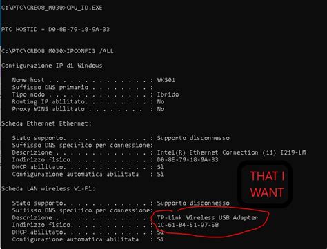 Solved Select Network Card For Hostid On W10 On Computer Ptc Community