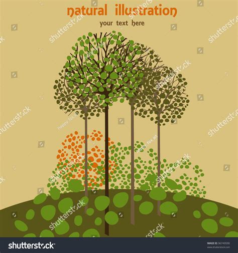 Vector Natural Illustration Stock Vector Royalty Free Shutterstock