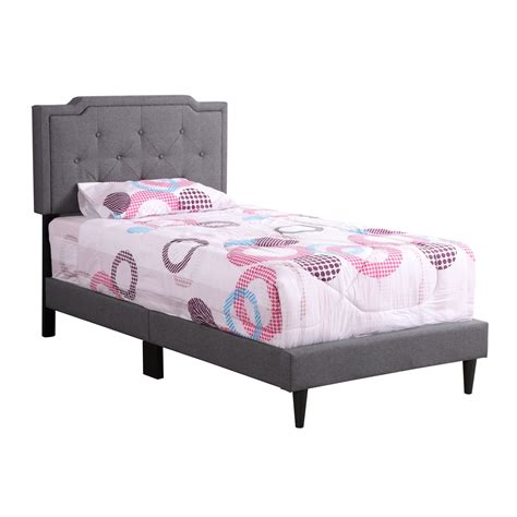 Homestock Rococo Romance Twin Bed Gray