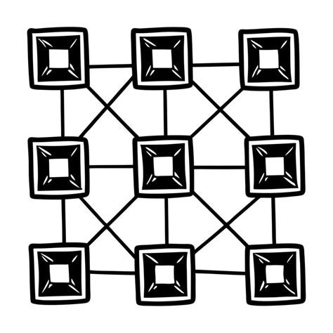 Plano Predicción Neurona Red Losas Concepto Como Dibujos Animados Estilo Neurona íconos