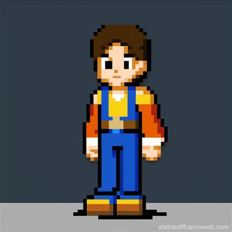 Pixel Art Square Character Stable Diffusion Online