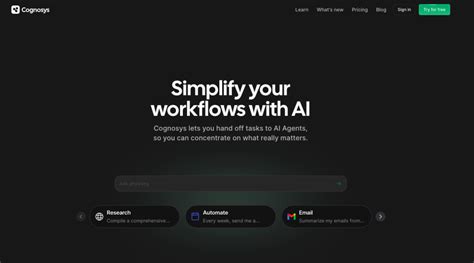 cognosys autonomous ai agent for task automation