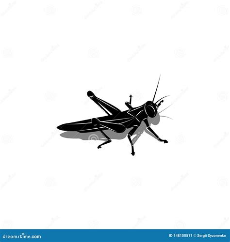 Silhouette Grasshopper Stock Illustrations 1564 Silhouette
