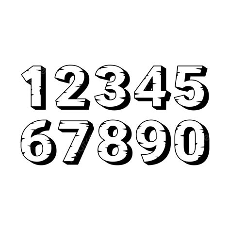 숫자 벡터 일러스트 레이 션의 집합 숫자 숫자 세트 번호 Png 일러스트 및 벡터 에 대한 무료 다운로드 Pngtree