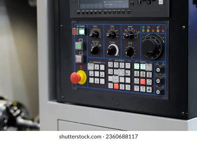 Cnc Control Panel Metalworking Turning Machine Stock Photo Shutterstock