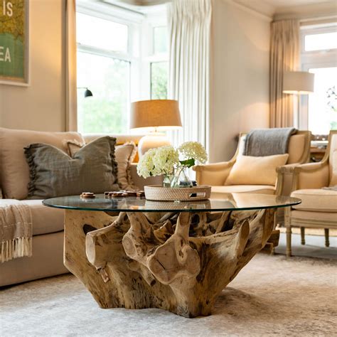 Teak Root Coffee Table 120cm Blubambu Living