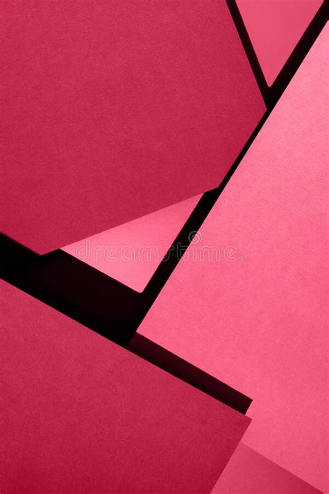 Paper For Pastel Overlap In Trendy Magenta Color For Background Banner Presentation Template