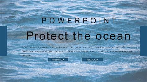 Discover Free PowerPoint Backgrounds Ocean Presentation OFF