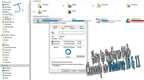 How To Perform Disk Cleanup In Windows 10 And 11 Youtube